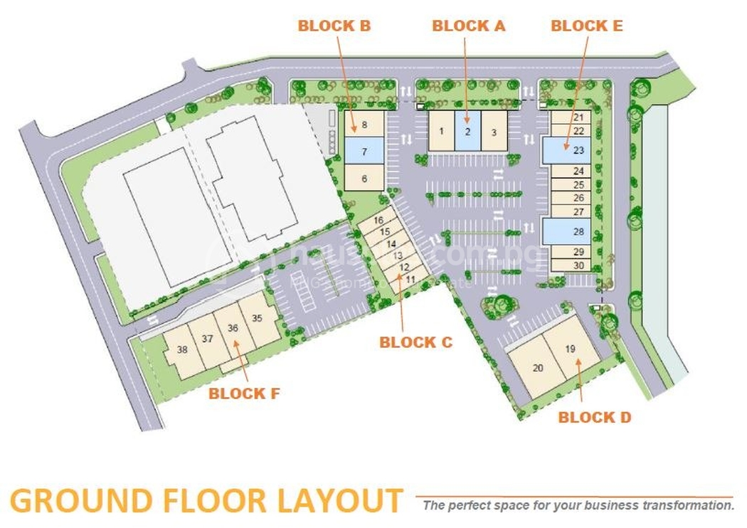 Waigani Business Park for rent à/au Waigani ID 30708 | Hausples.com.pg